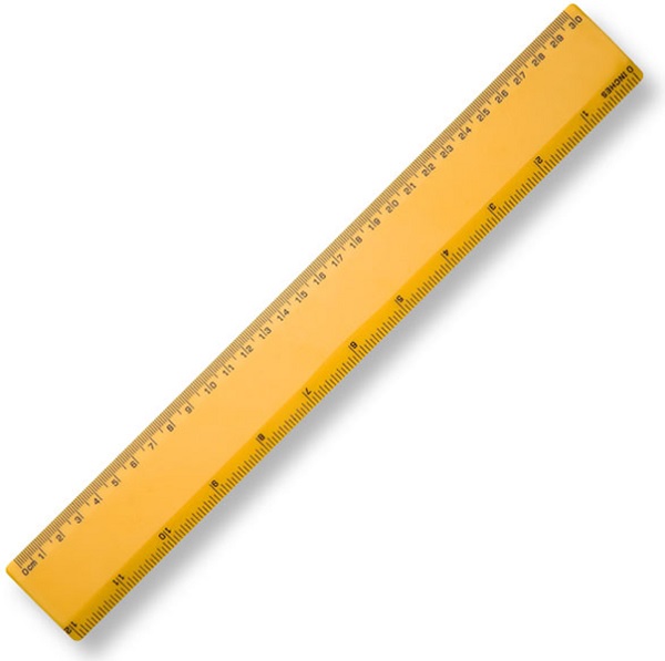 30CM PLASTIC RULER - ONLY PENS